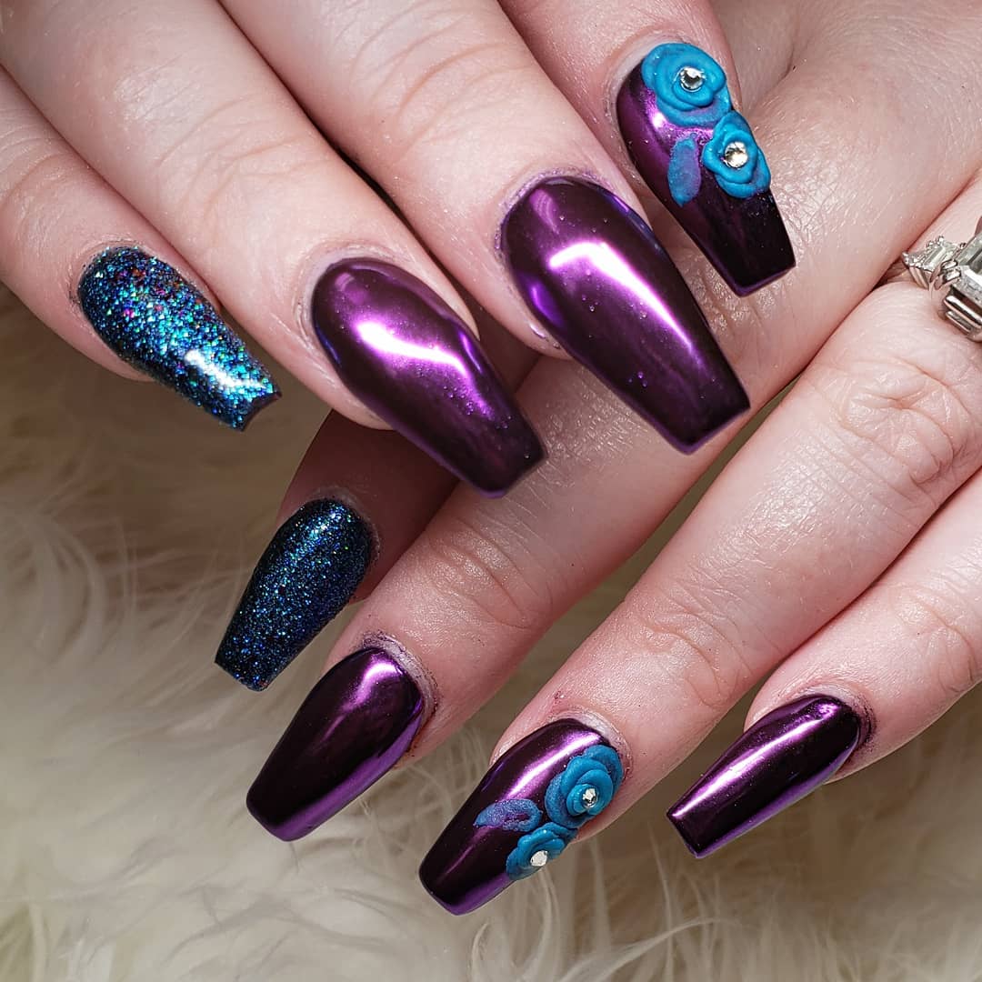 Uñas moradas - Blogmujeres.com