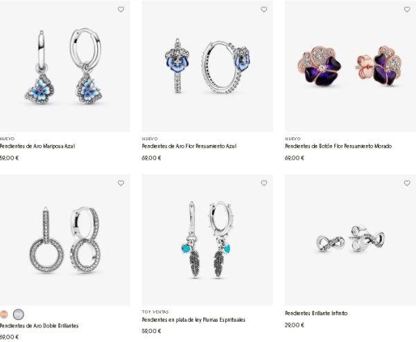 Catálogo Pandora | Pulseras, anillos, pendientes y collares